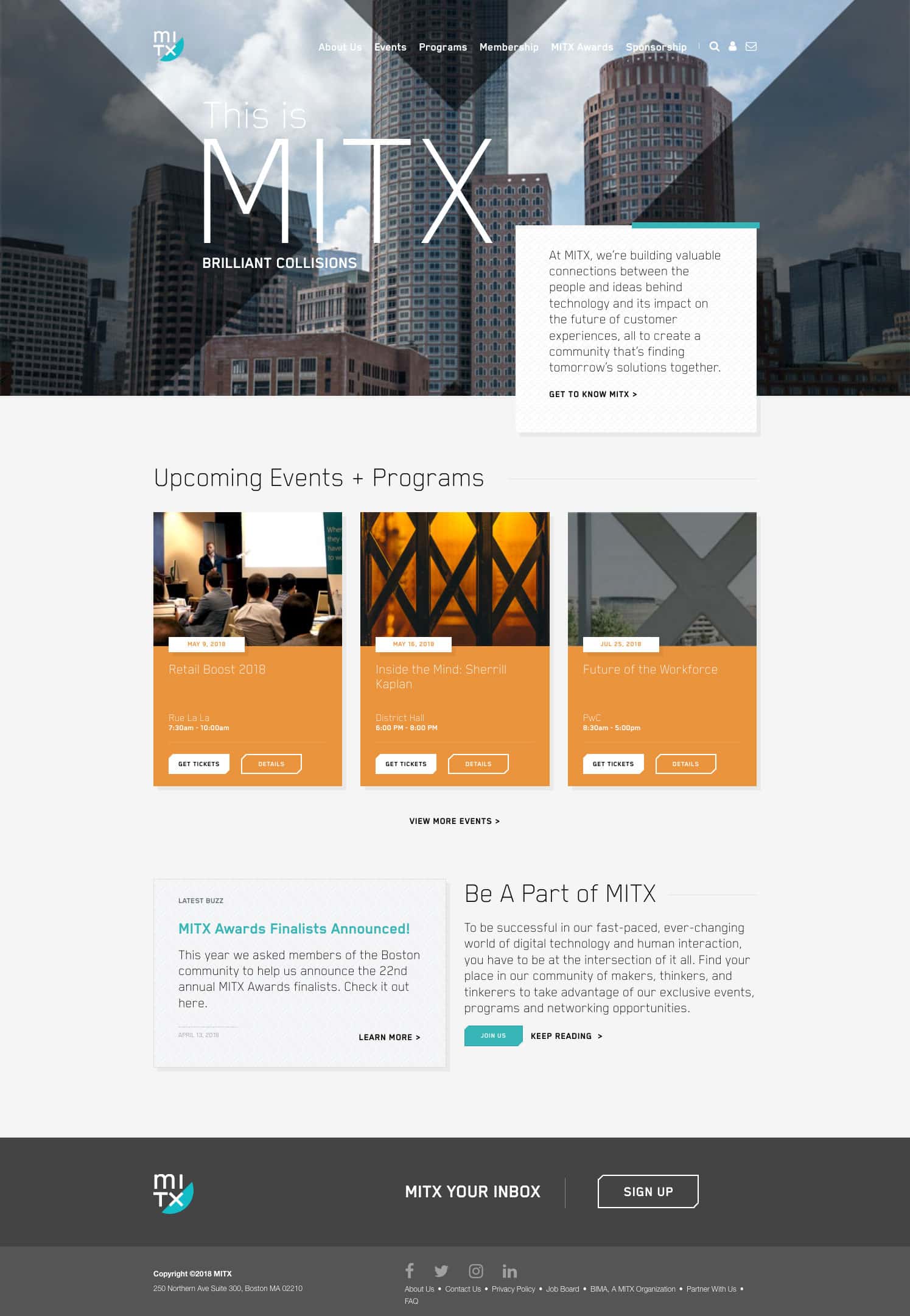 We built the new site for MITX with WordpPress