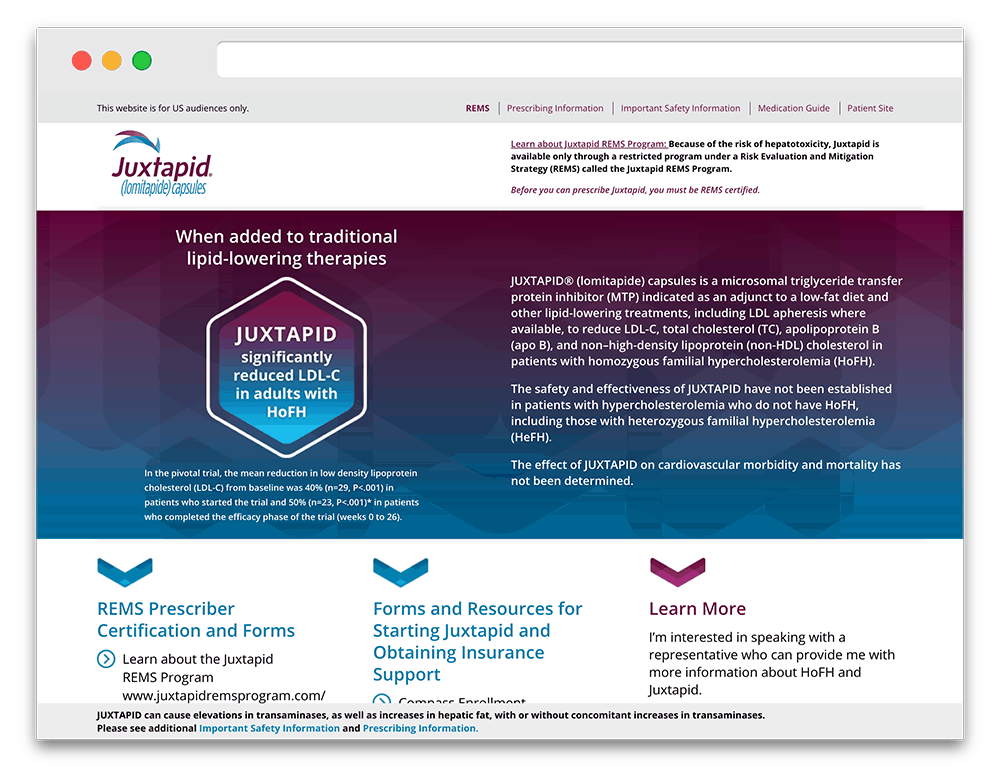 Orphan disease sites - Bowst Application Design & Development